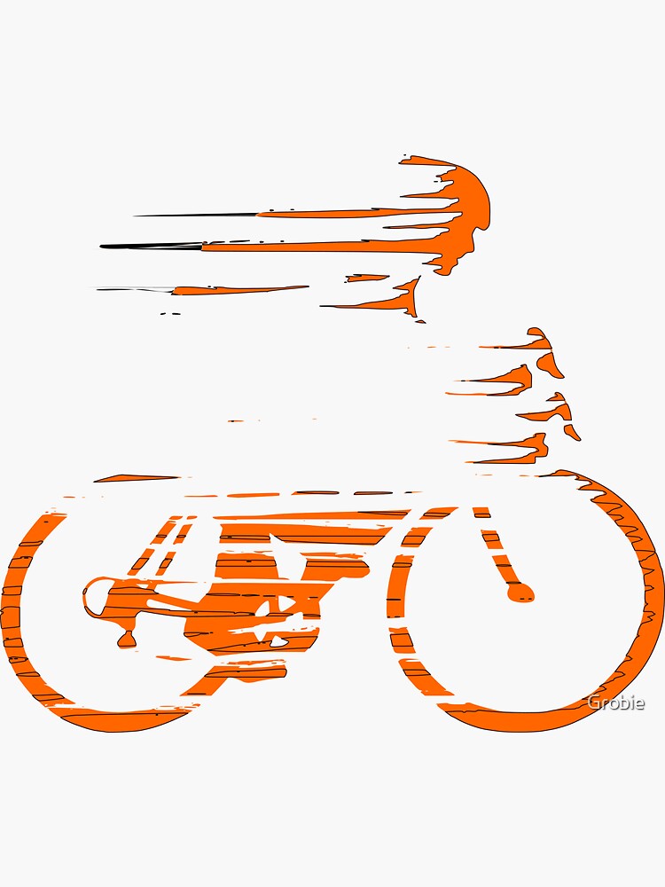 "Cyclist" Sticker for Sale by Grobie | Redbubble