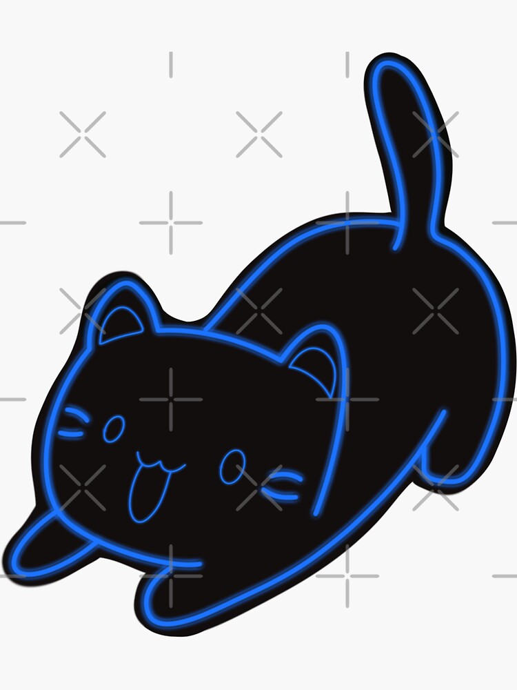 "Nyan Cat Blue Variant " Sticker for Sale by quirkycounselor | Redbubble