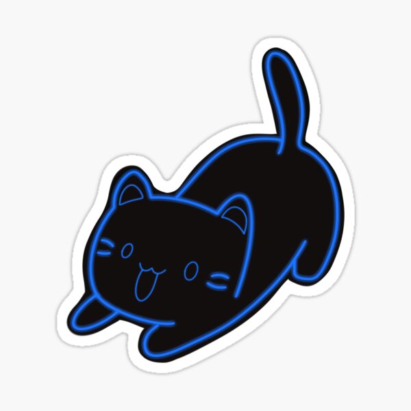 "Nyan Cat Blue Variant " Sticker for Sale by quirkycounselor | Redbubble