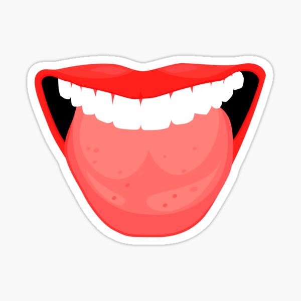 "Stick out your tongue" Sticker for Sale by Thesandu93 | Redbubble