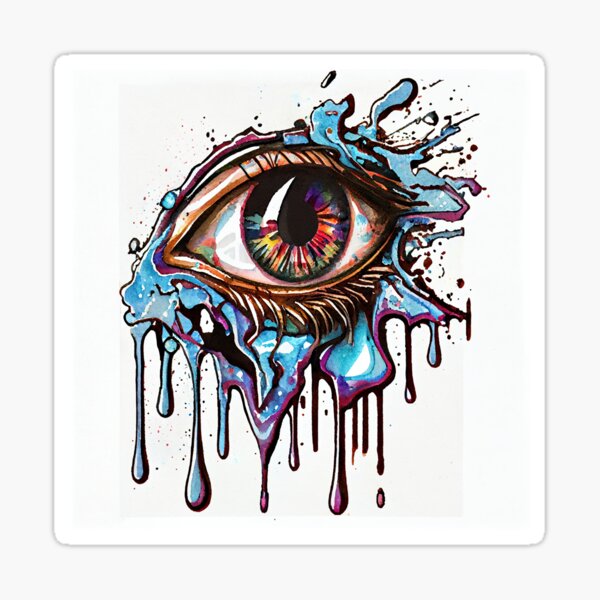 "Watercolor Eye 7" Sticker for Sale by Laguardia3D | Redbubble