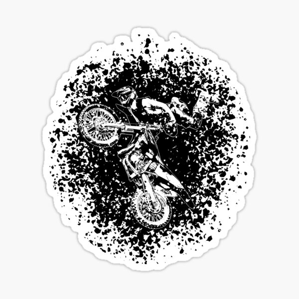 "Dirt bike mud spray" Sticker for Sale by M3EX | Redbubble
