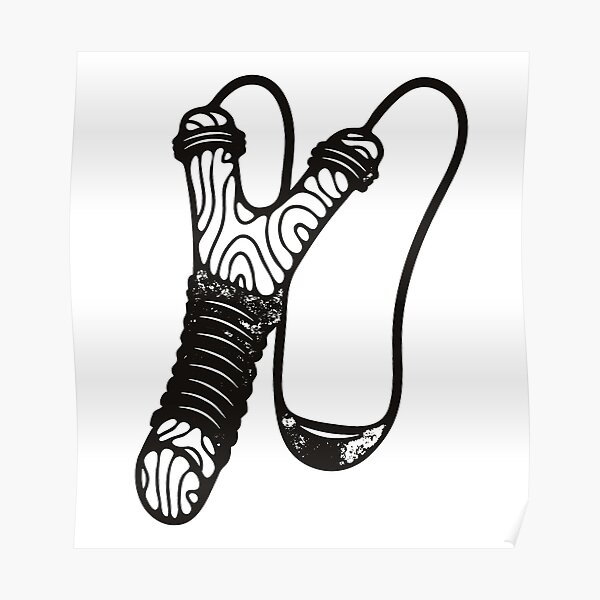 "Wooden slingshot" Poster for Sale by xcosmax | Redbubble