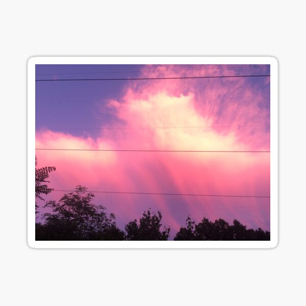 "Cute Pink Clouds" Sticker for Sale by StudioRosebud | Redbubble