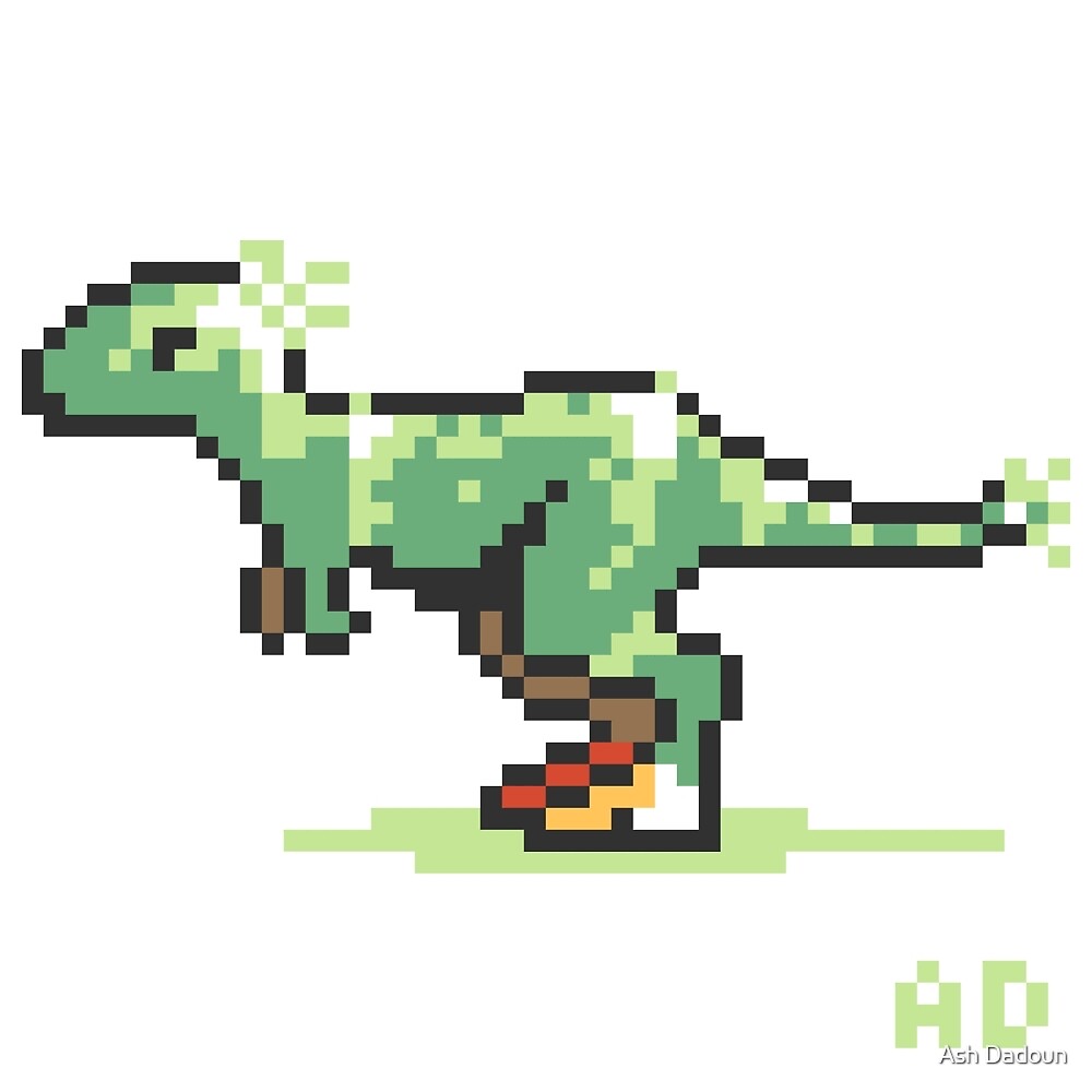 "8-bit T-Rex" by Ashley Dadoun | Redbubble