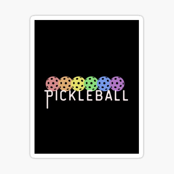 "pride pickleball balls rainbow" Sticker for Sale by Jenkc211 | Redbubble