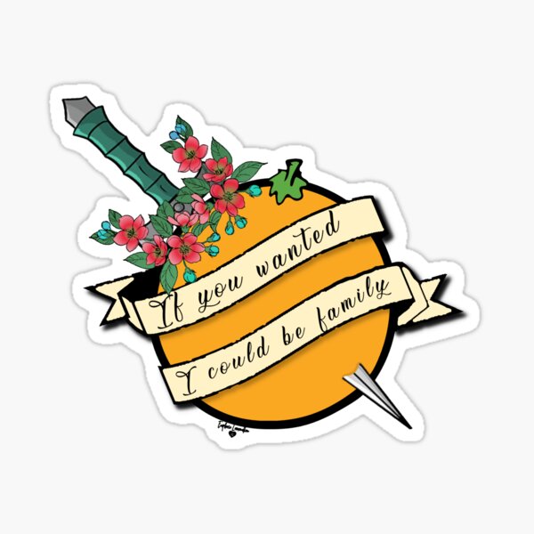"Orange and Dagger OFMD" Sticker for Sale by ELDigitals | Redbubble
