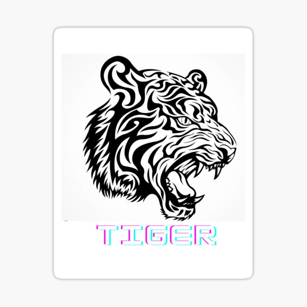 "TIGER- BE BRAVE" Sticker for Sale by KYRIEKROSS | Redbubble