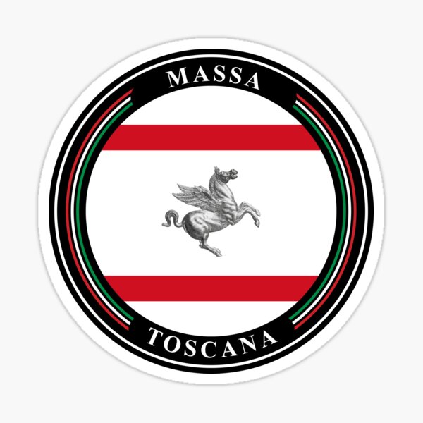 Massa Tuscany Italy Badge Flag Of Tuscany Sticker For Sale By T Warrior Redbubble