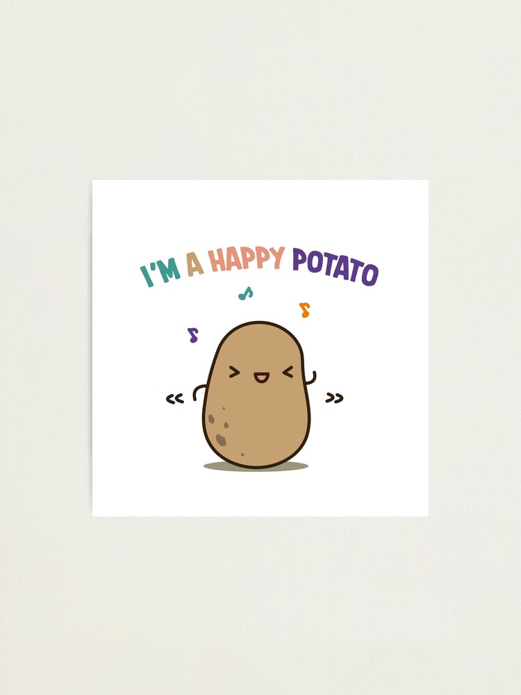 "Happy potato" Photographic Print for Sale by clgtart | Redbubble