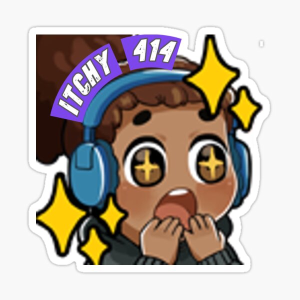 "Purple Words Gasp" Sticker for Sale by Itchy414 | Redbubble