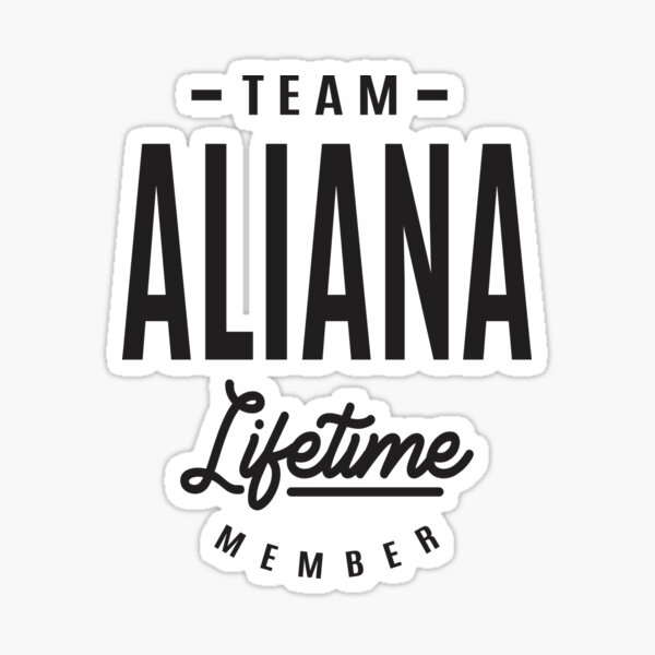 "Aliana Personalized Name " Sticker for Sale by cidolopez | Redbubble