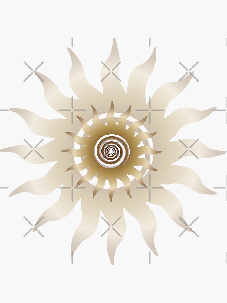 "GOWILD Inca sun transparent, watermark" Sticker for Sale by ...