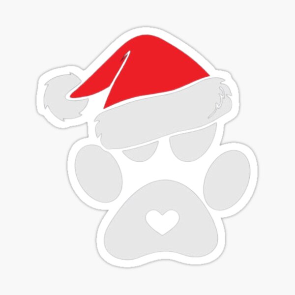 "Santa Paws!!!" Sticker for Sale by Wienerful | Redbubble