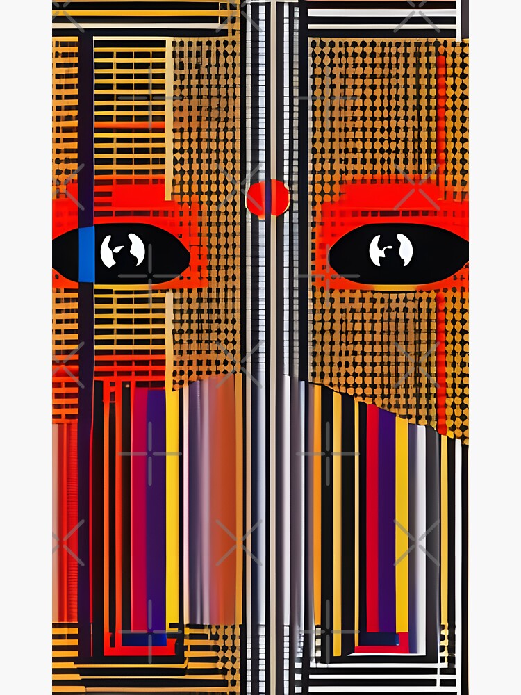 "Hal 9000 space odyssey pop art" Sticker for Sale by marcinpasnicki ...