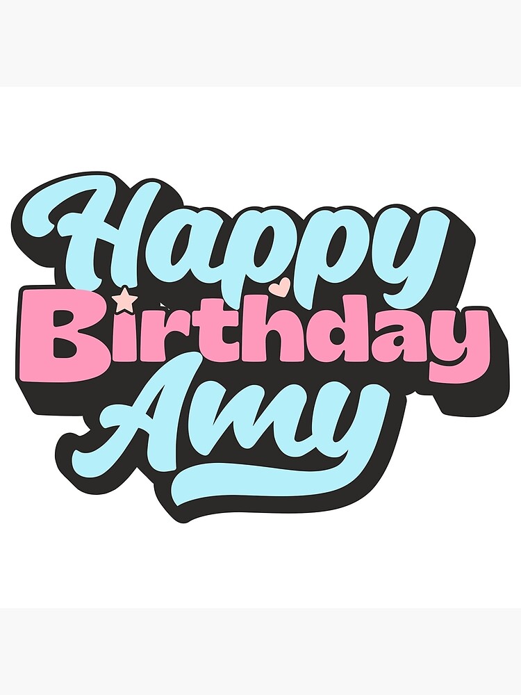 "Happy Birthday Amy, Gift for Amy, Custom Gift Amy, Personalized Gift ...