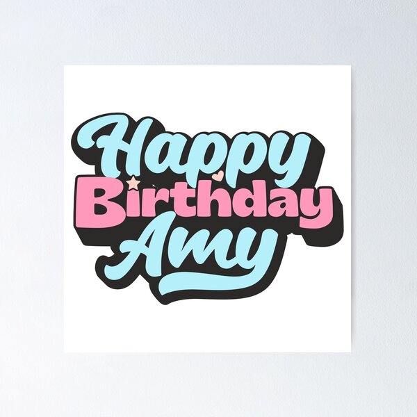 "Happy Birthday Amy, Gift for Amy, Custom Gift Amy, Personalized Gift ...