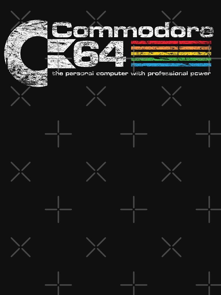 "Commodore 64 Retro Home Computer Rainbow Logo" T-shirt for Sale by ...