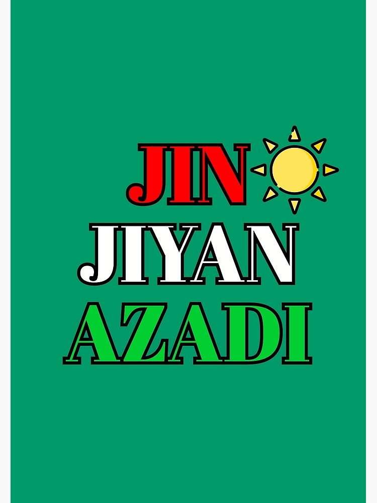 "Woman Life Freedom / Jin Jiyan Azadi" Poster by tindaer | Redbubble