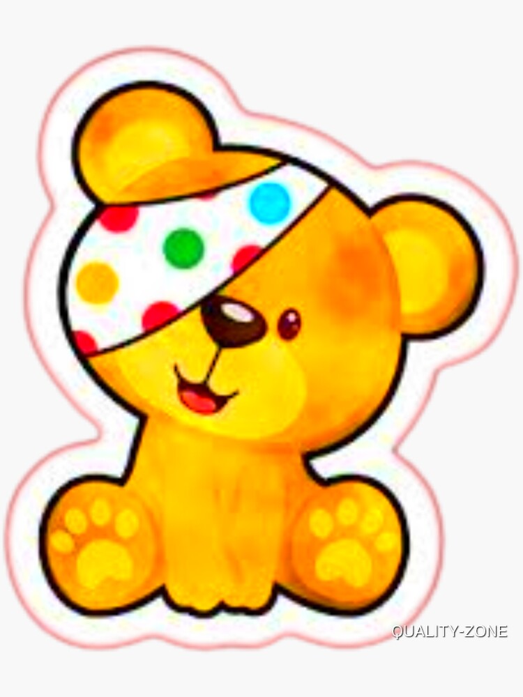 "Make your own pudsey " Sticker for Sale by QUALITY-ZONE | Redbubble