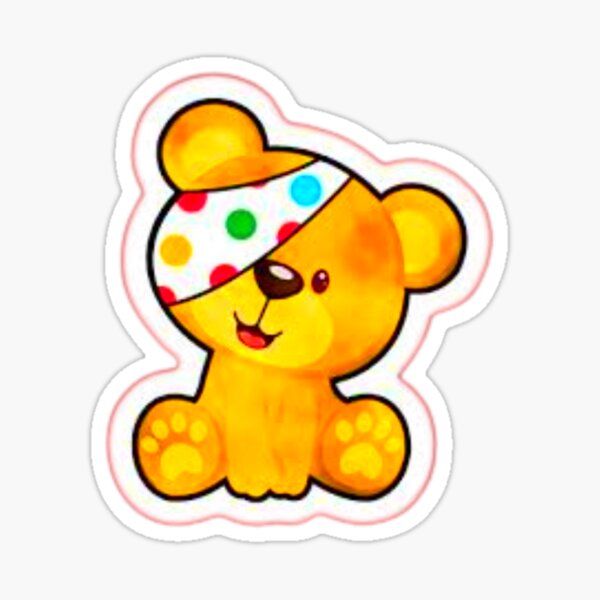 "Make your own pudsey " Sticker for Sale by QUALITY-ZONE | Redbubble