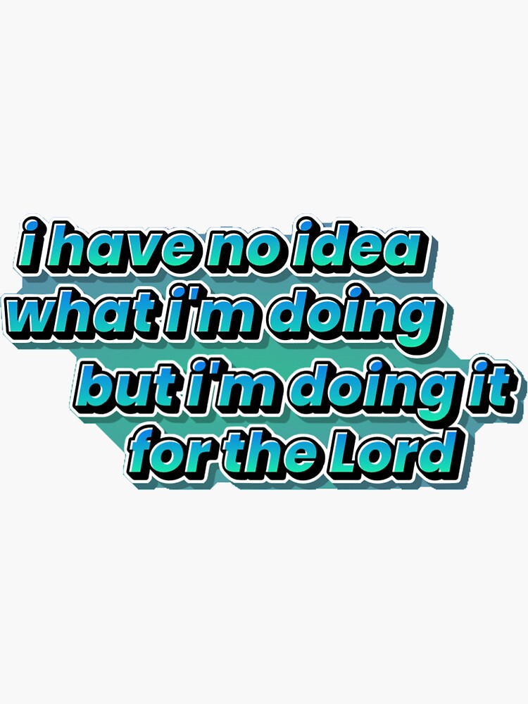 "No Idea Sticker" Sticker for Sale by BATMM | Redbubble