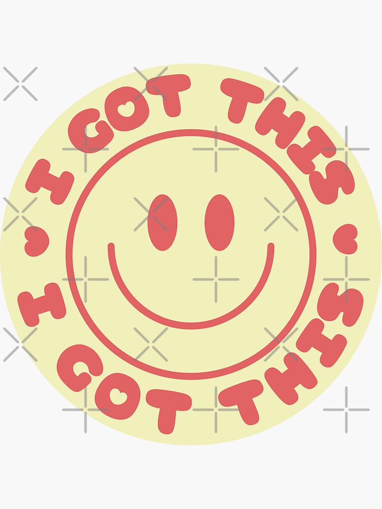 "I Got This Smiley Face Cute" Sticker for Sale by NinniShop | Redbubble