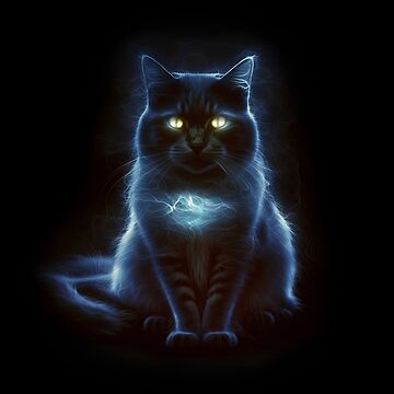 "Black Spectral Patronus cat" Art Board Print by NicolaYilmaz | Redbubble