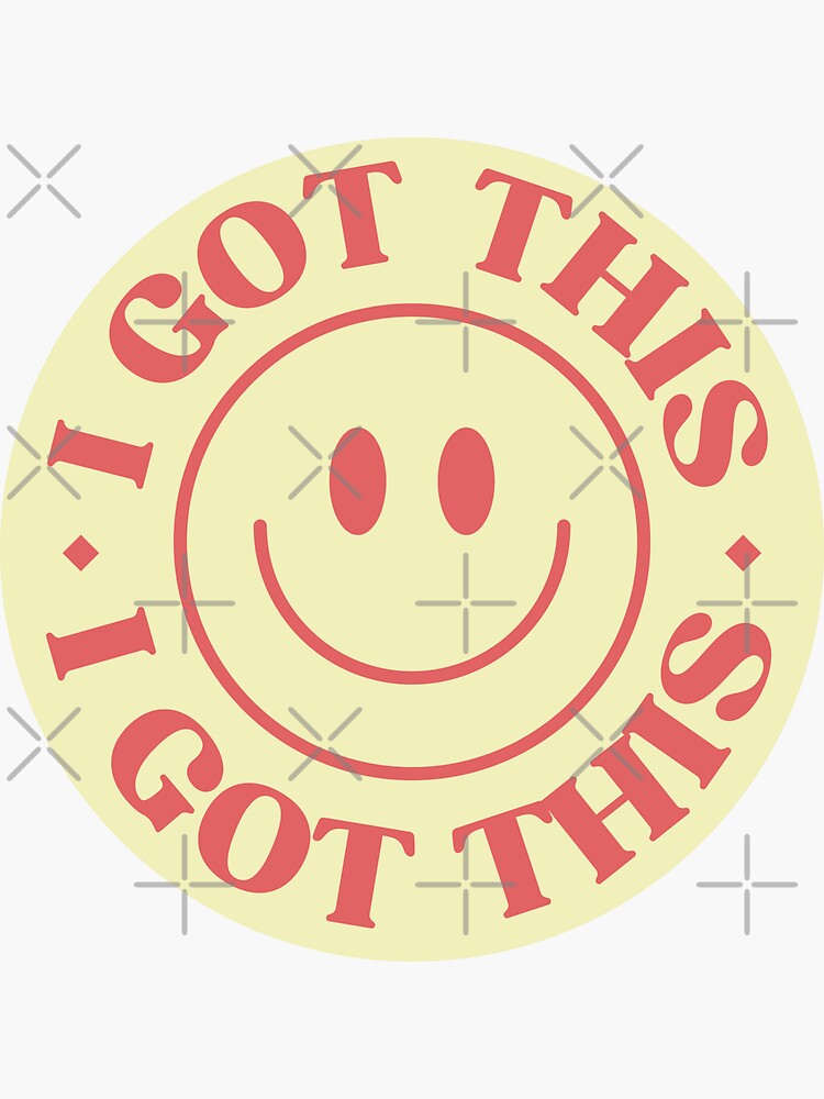 "I Got This Smiley Face" Sticker for Sale by NinniShop | Redbubble