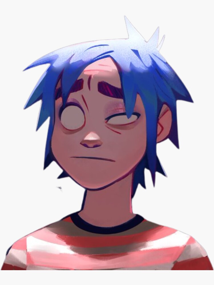 "gorillaz fanart" Sticker for Sale by hloutist | Redbubble