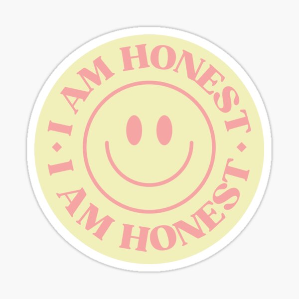 "I Am Honest Smiley Face Cute" Sticker for Sale by NinniShop | Redbubble