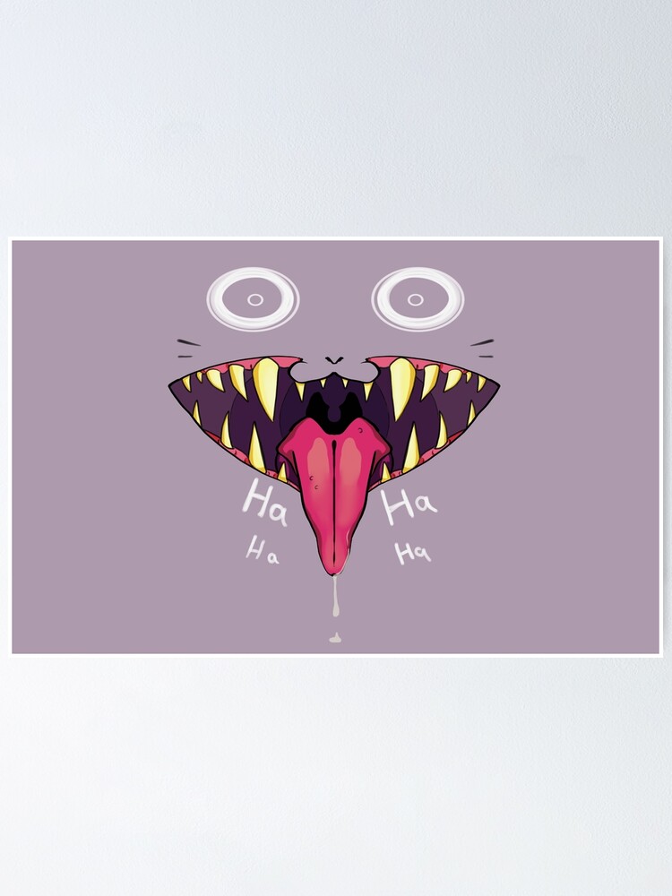 "Ugly Purple Monster Cat Face" Poster for Sale by KioskCala | Redbubble