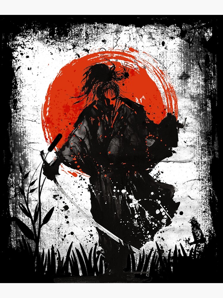 "Japanese Art Samurai Warrior Bushido Vintage Fighter Retro Aesthetic ...