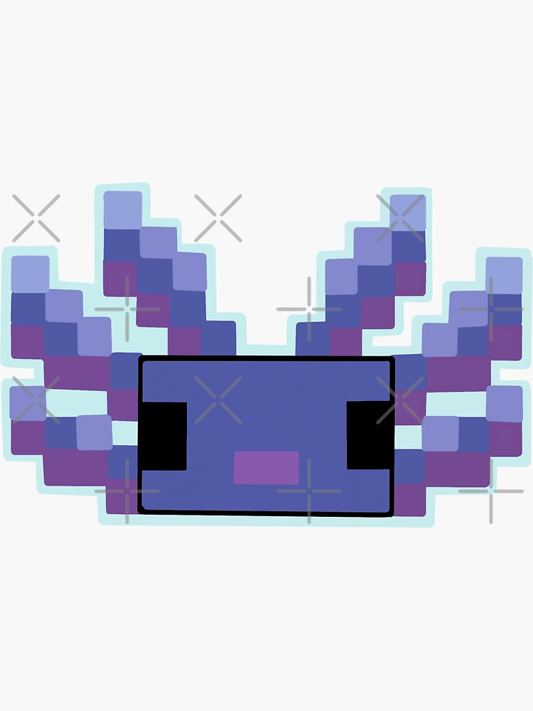 "Purple Axolotl" Sticker for Sale by melthemoose | Redbubble