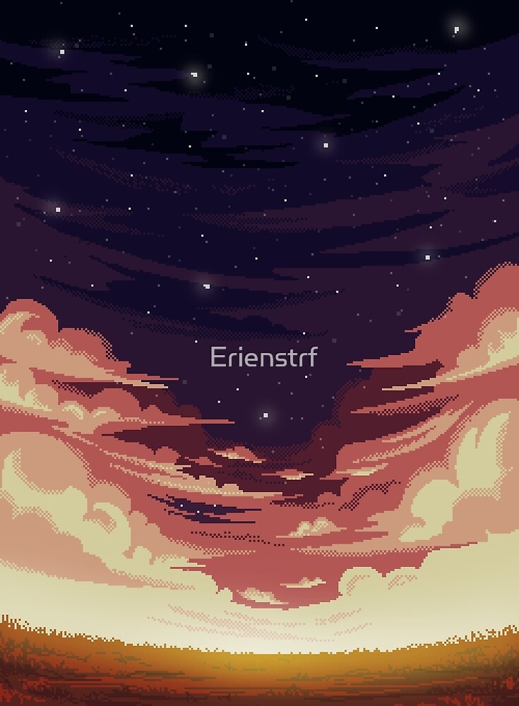 "Sky Pixel art" by Erienstrf | Redbubble