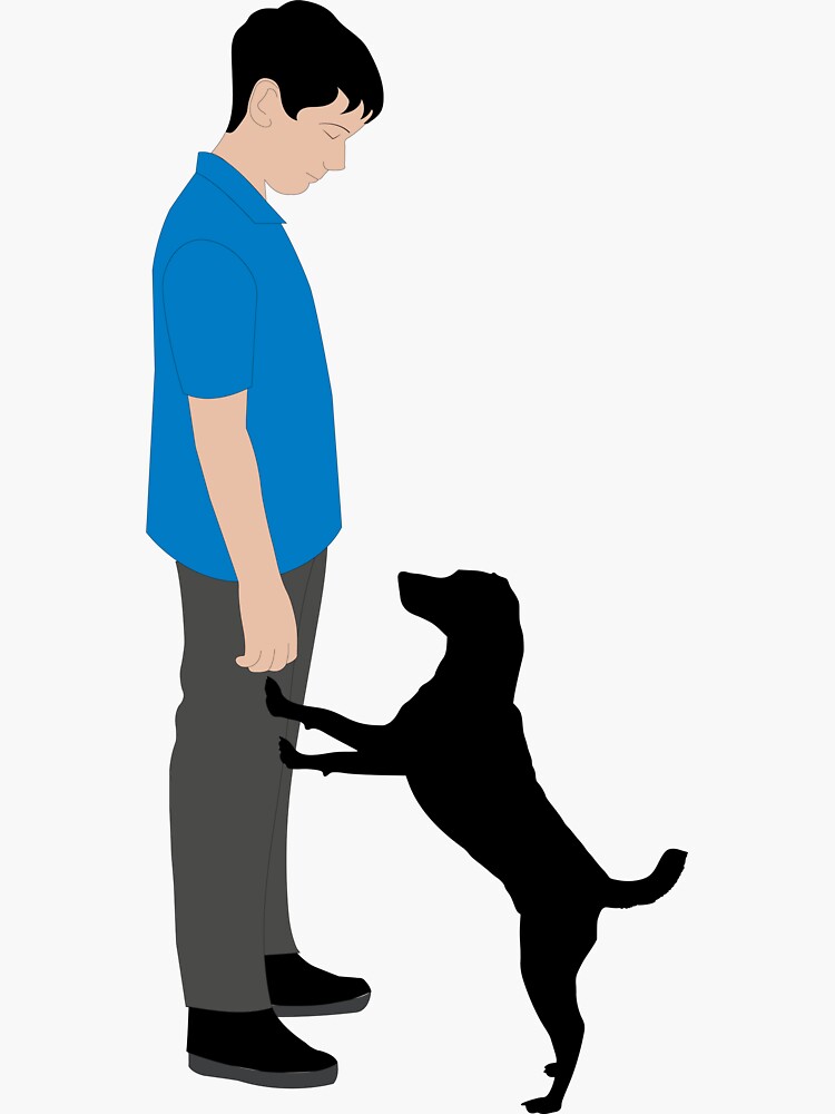 "humans best buddy" Sticker for Sale by colaes | Redbubble