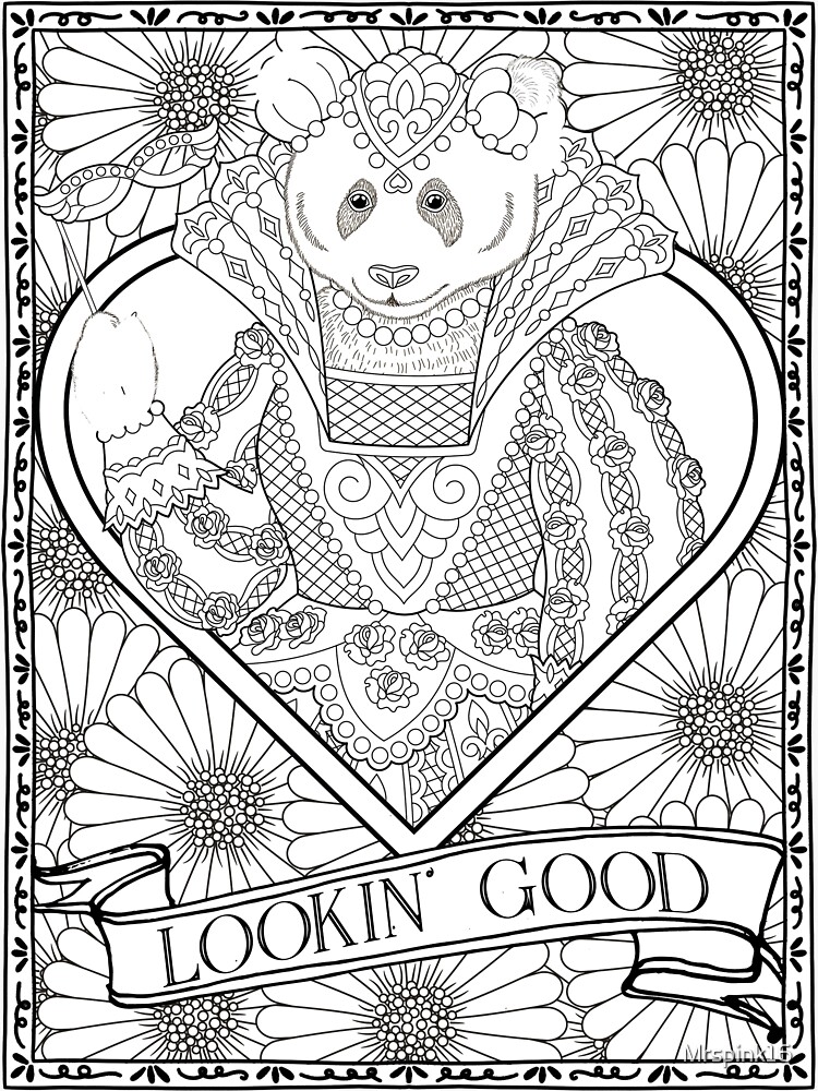 "Lady Panda Vintage Fantasy Animal Matching Wife & Girlfriend" Sticker ...