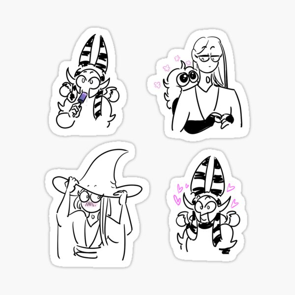 "Cute Space Wizard Stickers" Sticker for Sale by Vezimira | Redbubble