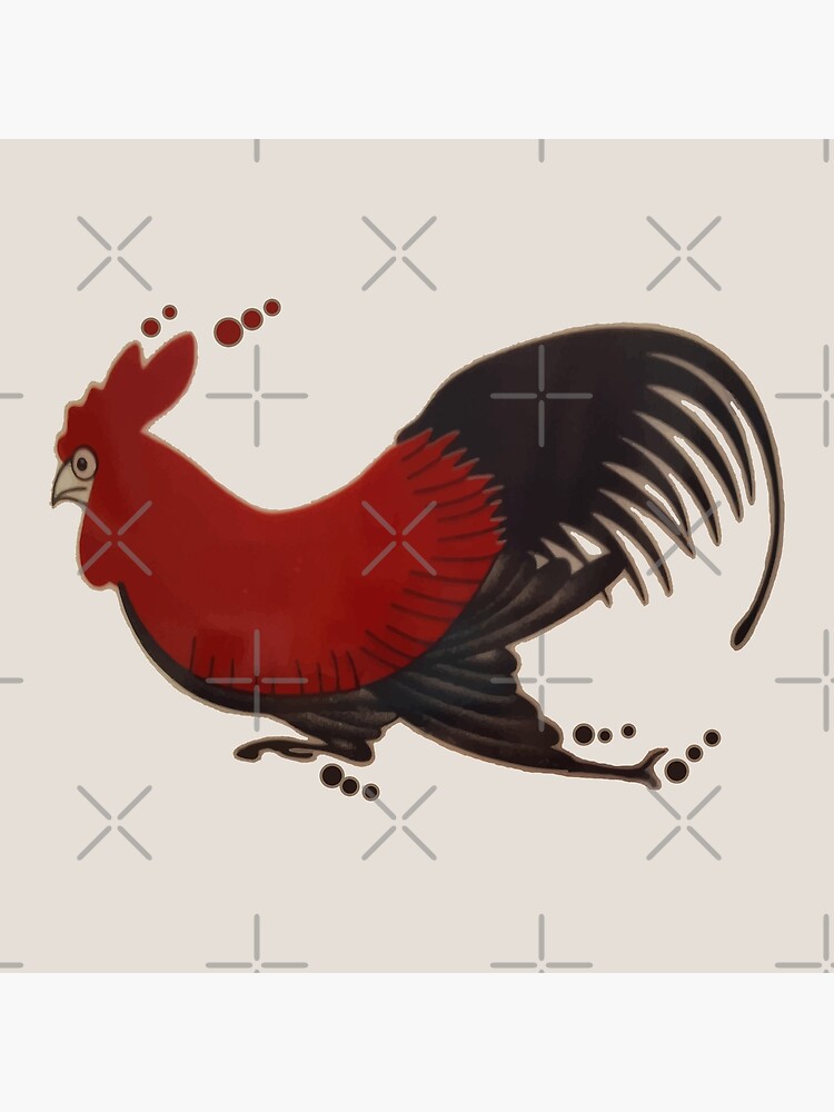 "Running Roosters" Poster by Kerry-Symetria | Redbubble