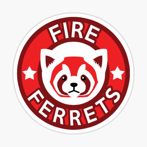 Fire Ferret Stickers | Redbubble