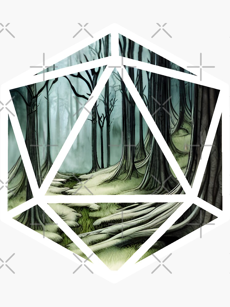 "D20 Elven Forest" Sticker for Sale by PixaMorph | Redbubble