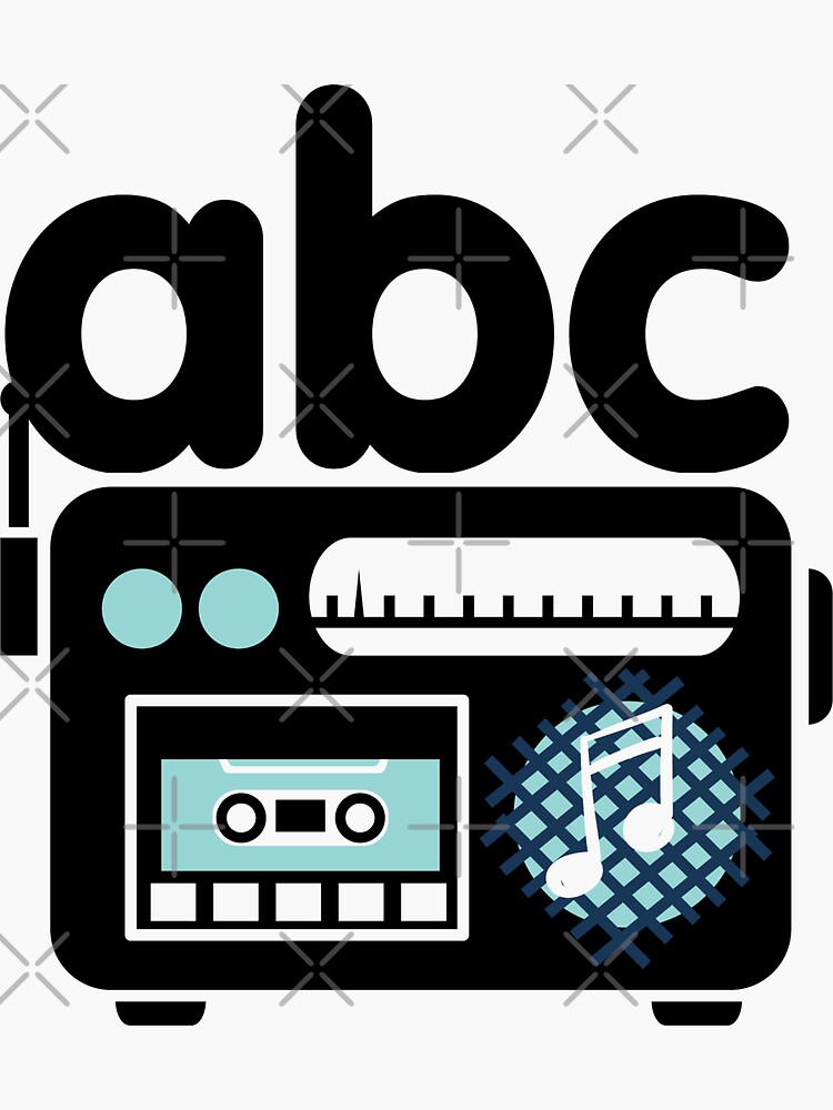 "ABC Radio" Sticker for Sale by cravinartist | Redbubble