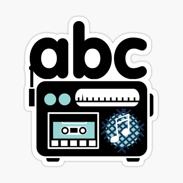 "ABC Radio" Sticker for Sale by cravinartist | Redbubble