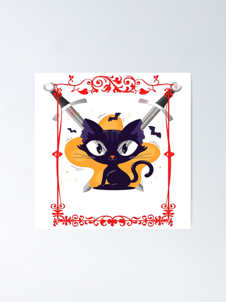 "Kitty's Awakening cat" Poster for Sale by BNLservices | Redbubble