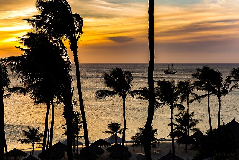 "Aruba Sunset 2" by John Velocci | Redbubble