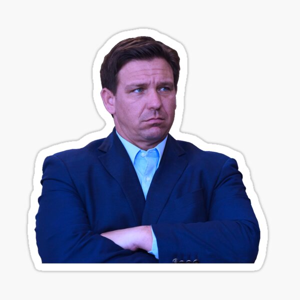 "Grumpy Ron Desantis" Sticker for Sale by Madeline-13 | Redbubble