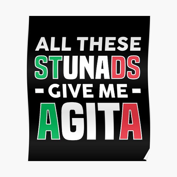 "All These Stunads Give Me Agita - Funny Italian Italian American Slang ...