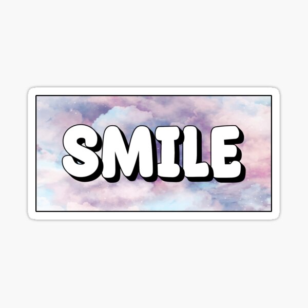 "Smile" Sticker for Sale by DesignsByMH | Redbubble