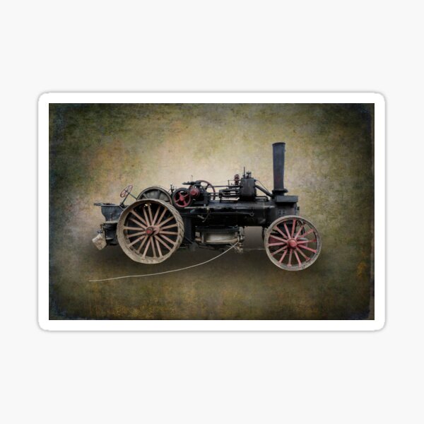 "Vintage Steam Tractor c. 1890" Sticker for Sale by Daniel-Hagerman ...