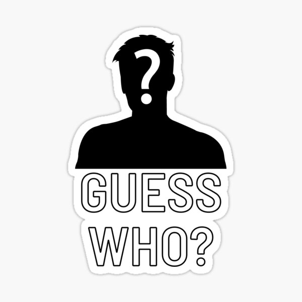 "Guess Who?" Sticker for Sale by jrdlwx | Redbubble